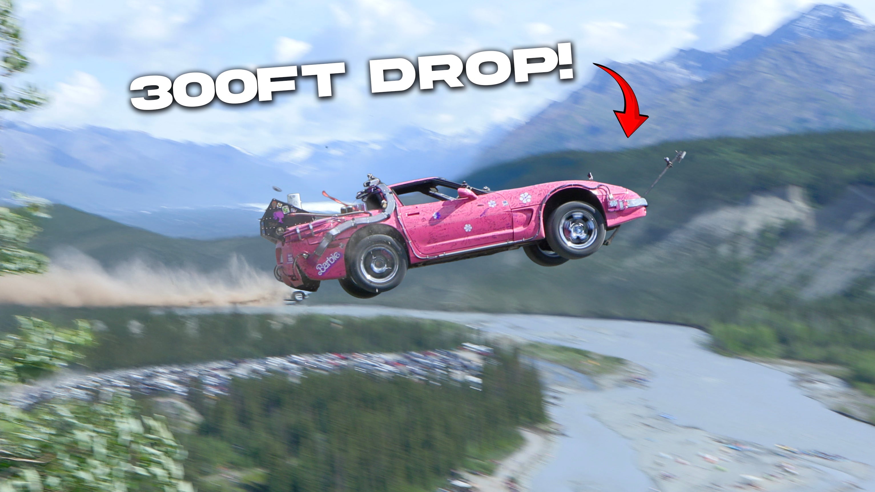 Sending Cars FULL THROTTLE over 300ft Cliff! (Alaska’s 2025 CAR LAUNCH ...