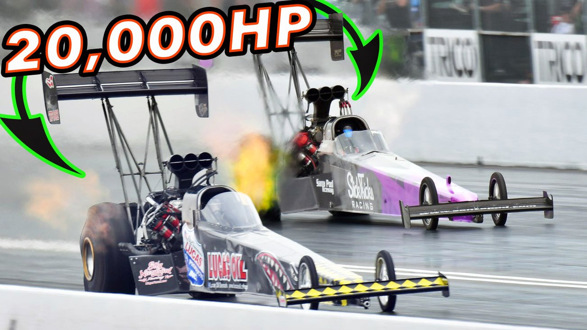 Standing Between 20,000HP - Top Fuel Dragsters! - 1320Video