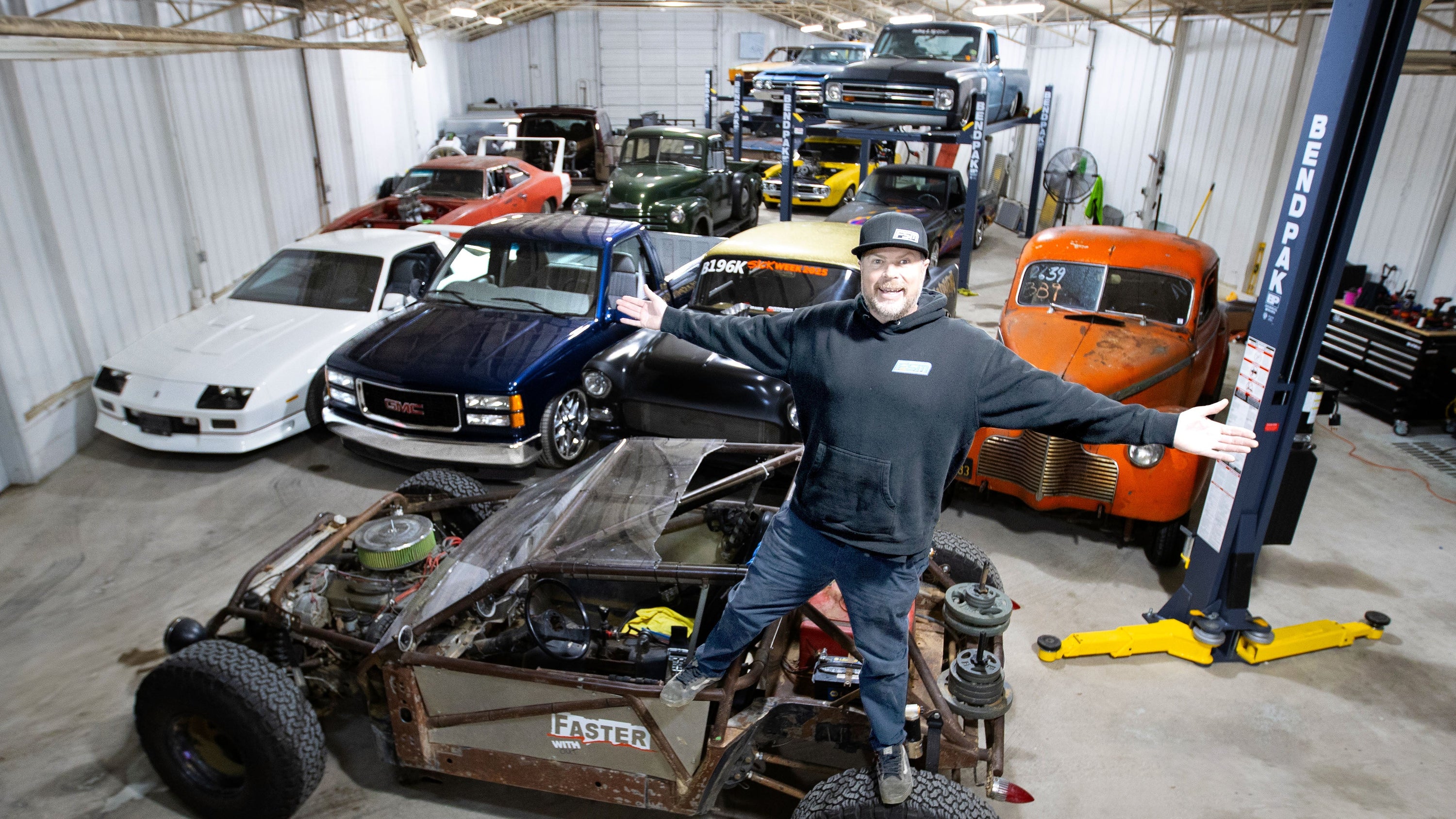 Inside Mike Finnegan’s WILD Garage – Vette Kart, Jet Boats, Muscle Car ...
