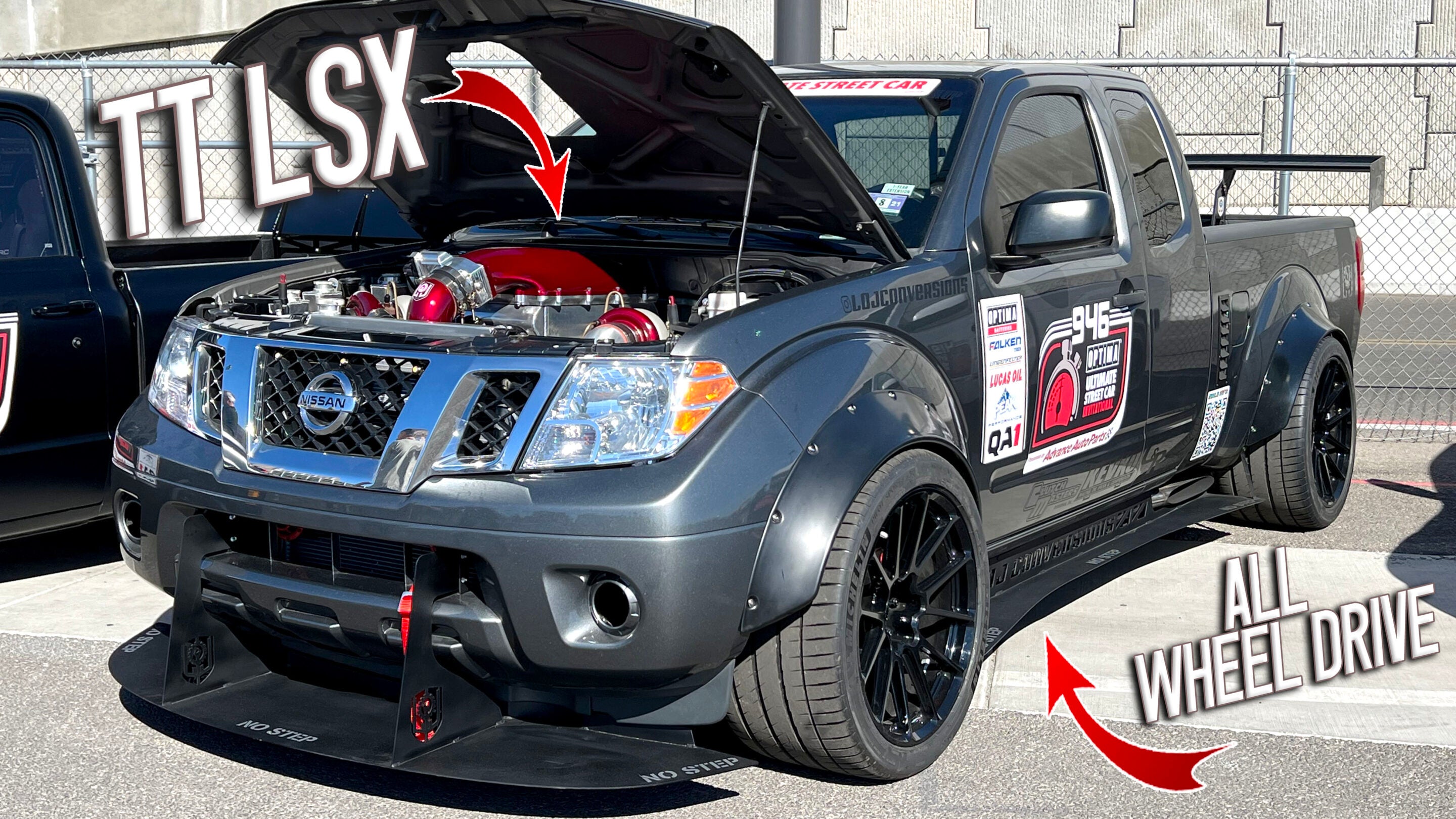 Stanced Nissan Truck